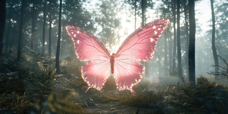 A Fantasy Mountain Landscape with Floating Crystals and Mist for ...