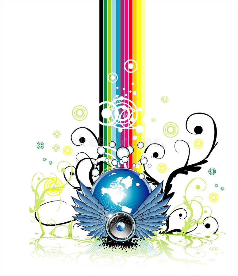 Fantasy Music Background stock vector. Illustration of color - 8409414