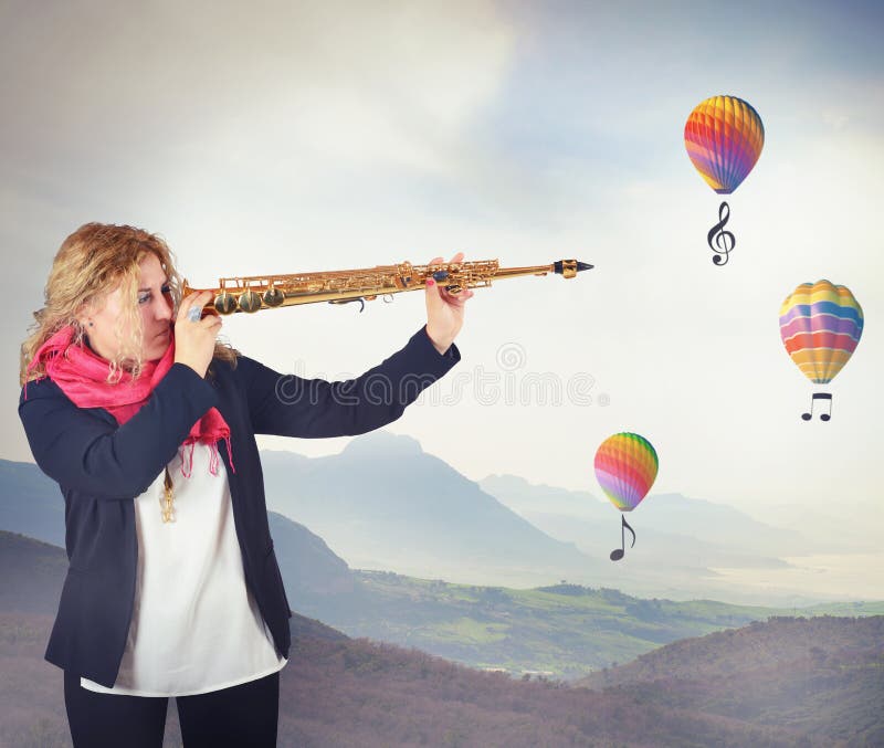 Musical Inspiration. Portrait of a Handsome Young Musician Sitting at a ...
