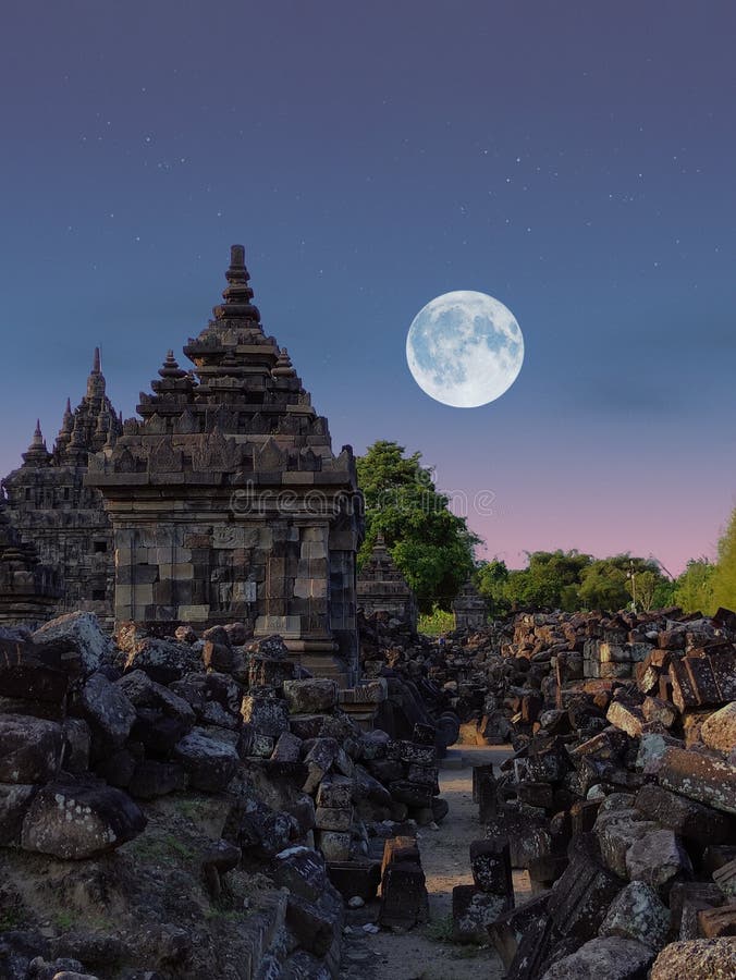 Fantasy of the old temple stock image. Image of ancient - 265479291