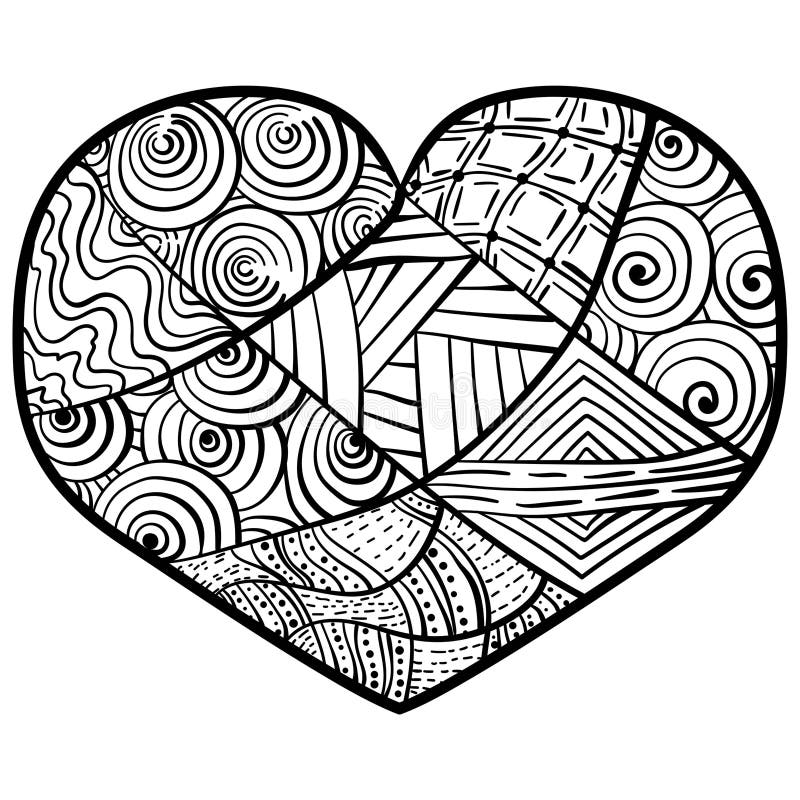 Fantasy Outline Mandala with Rectangular Sections in Ornate Patterns ...