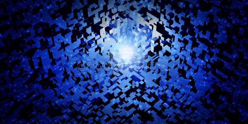 Fantasy Pixel Blocks Technology Abstract Background Modern Scene ...