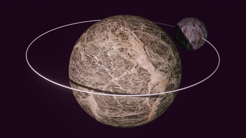 Fantasy Planet with Satellite Spacecraft in Retrograde Motion on the ...