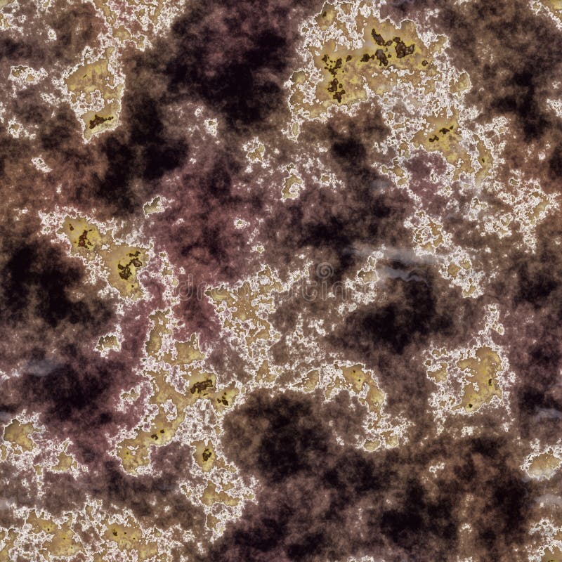 Fantasy Planet Terrain Seamless Texture or Background Illustration ...