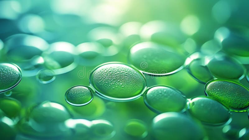 Closeup of Structure of Microbiotic Flora of Human Body. Microscopic ...