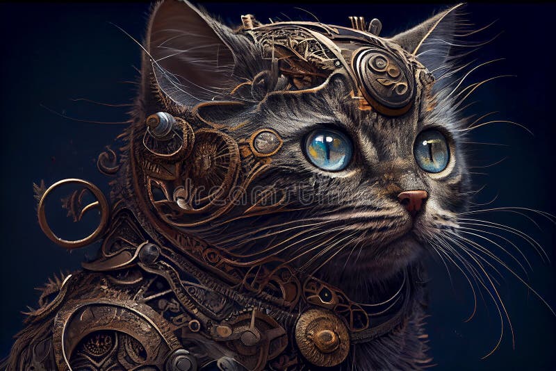 Fantasy Cat Drawing Adult Stock Illustrations – 355 Fantasy Cat Drawing ...