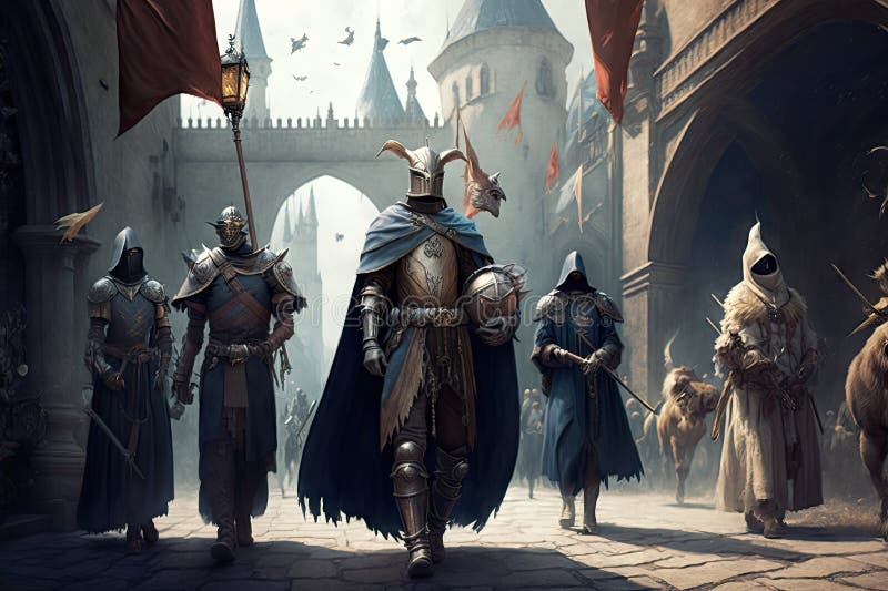 Fantasy Procession Stock Illustrations – 14 Fantasy Procession Stock ...