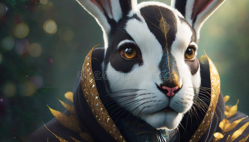 Fantasy rabbit character stock illustration. Illustration of whiskers ...