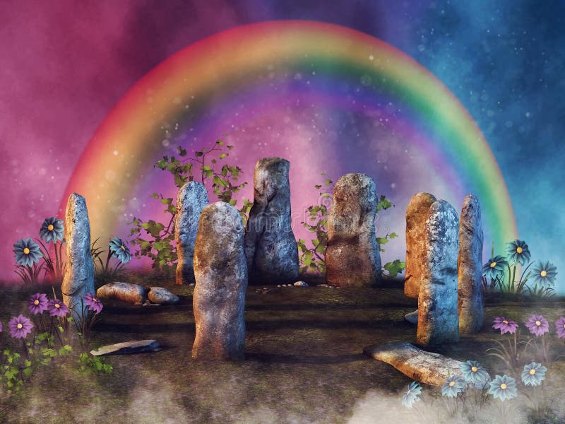 Fantasy stones stock illustration. Illustration of spin - 46003086