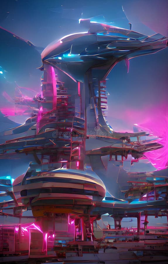 Fantasy Robot, Artificial Intelligence on Alien Planet, Digital ...