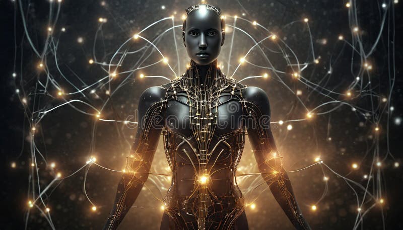 Fantasy robot stock illustration. Illustration of robot - 320543661