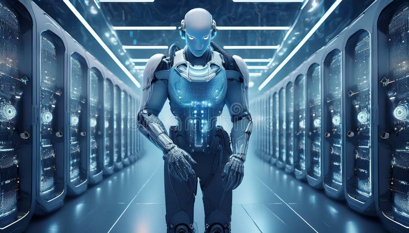 Fantasy robot stock illustration. Illustration of rounded - 376796258