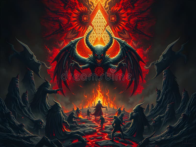 Hell Fire Skull Stock Illustrations – 519 Hell Fire Skull Stock ...