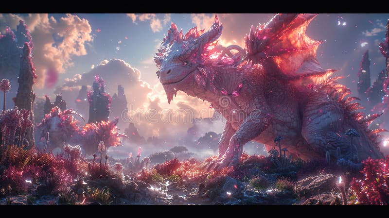 A Fantasy Scene with Mythical Creatures Celebrating Pride in a Vibrant ...