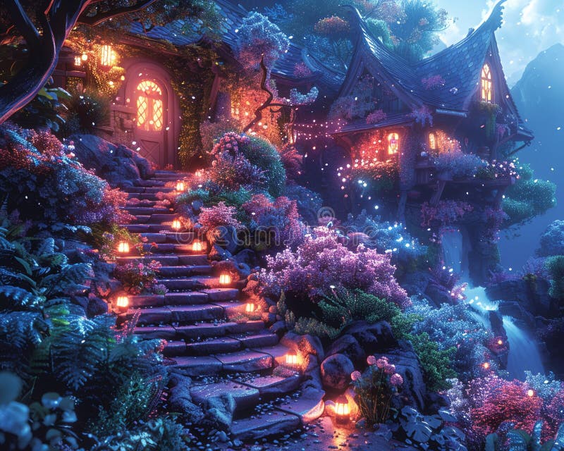 A Fantasy Scene with Mythical Creatures Celebrating Pride in a Vibrant ...