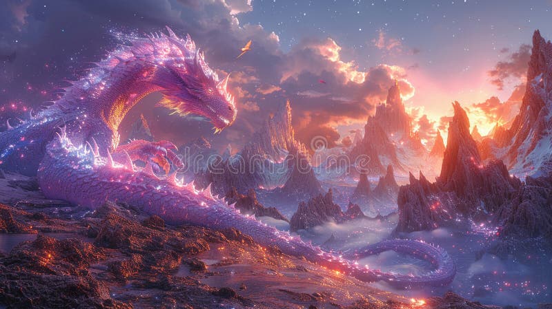 A Fantasy Scene with Mythical Creatures Celebrating Pride in a Vibrant ...