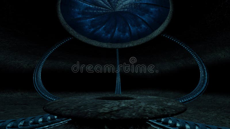 Fantasy Sci-fi Alien Cave 3d Render Illustration Stock Footage - Video ...