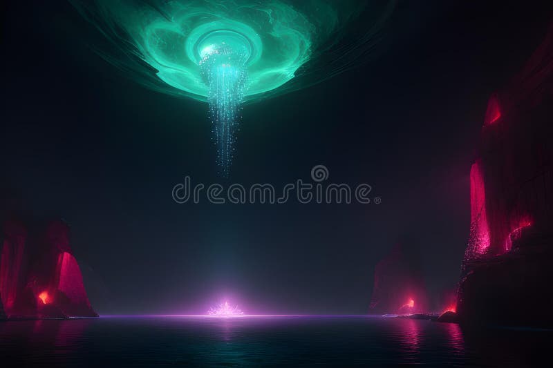 Fantasy Sci-fi Dreamland Illustration Stock Illustration - Illustration ...