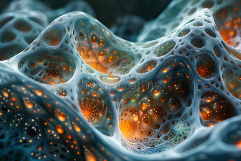 Fantasy, Sci-fi Organic Texture with Abstract Spherical Patterns and ...