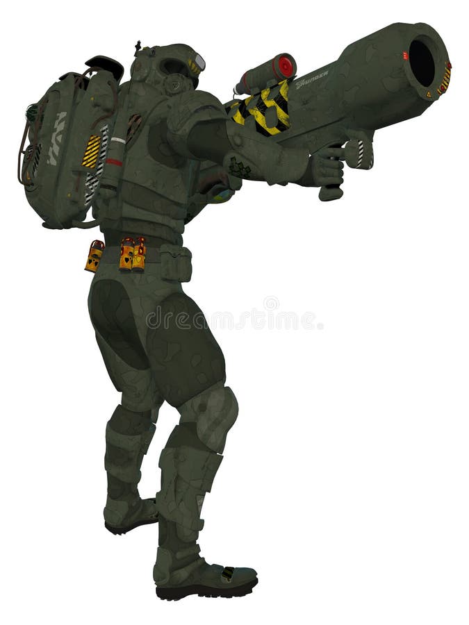 Fantasy Science Fiction Figure Stock Illustration - Illustration of ...