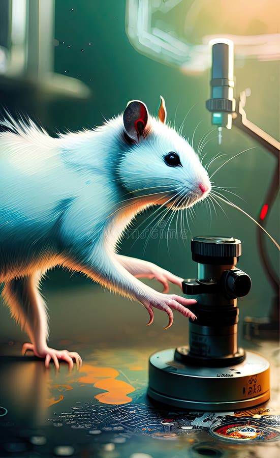 Fantasy Scientific Research Concept. Generative Ai Stock Illustration ...