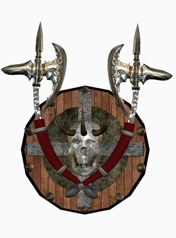 Horror shield stock illustration. Illustration of heraldic - 36294614