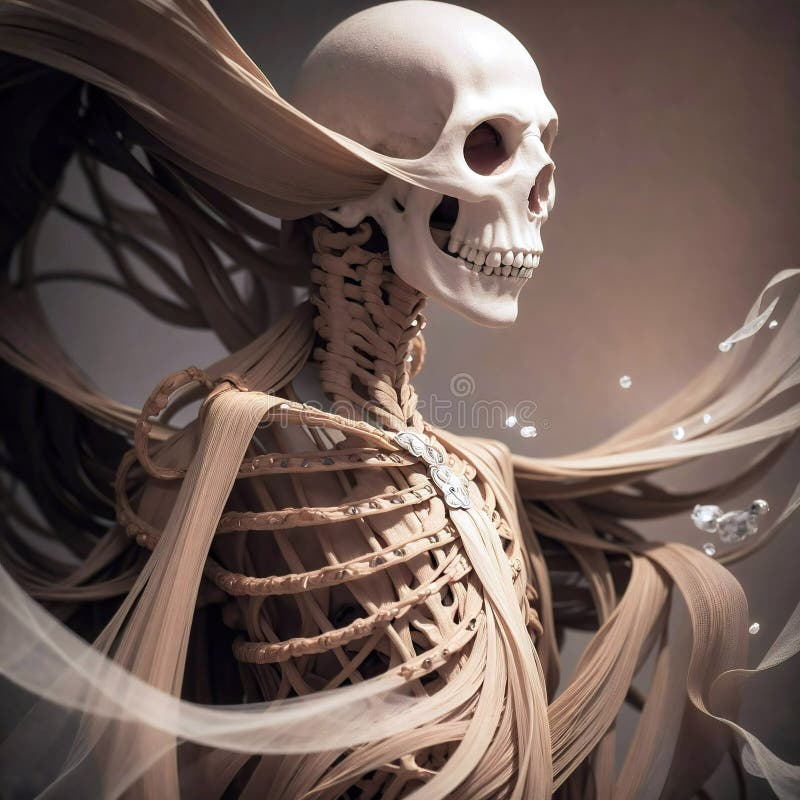 Fantasy Skeleton Created with Generative AI Stock Illustration ...