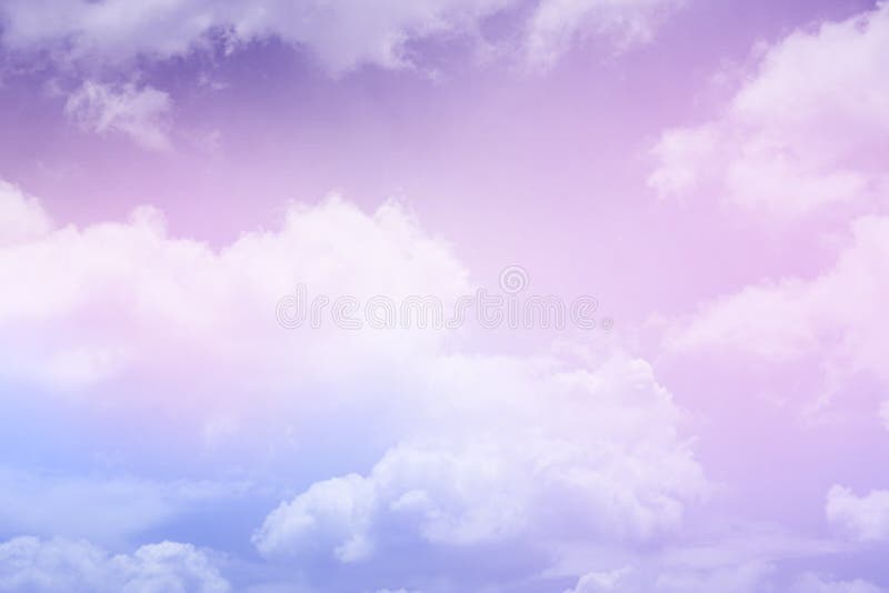 Fantasy Soft Cloud with Pastel Gradient Color Stock Image - Image of ...