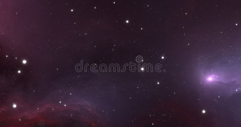 Fantasy Space Nebula. Giant Interstellar Cloud with Stars Stock ...