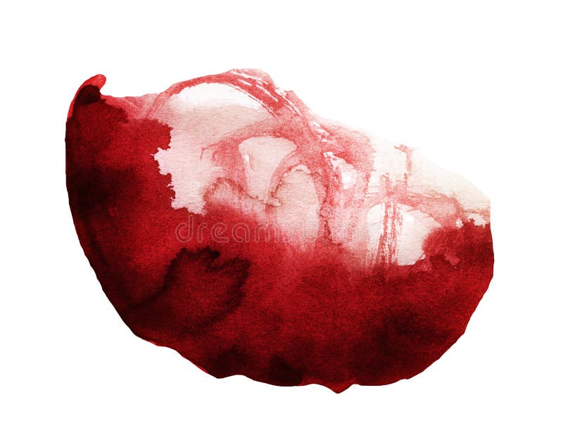 Fantasy Stain of Red Watercolor Stock Illustration - Illustration of ...