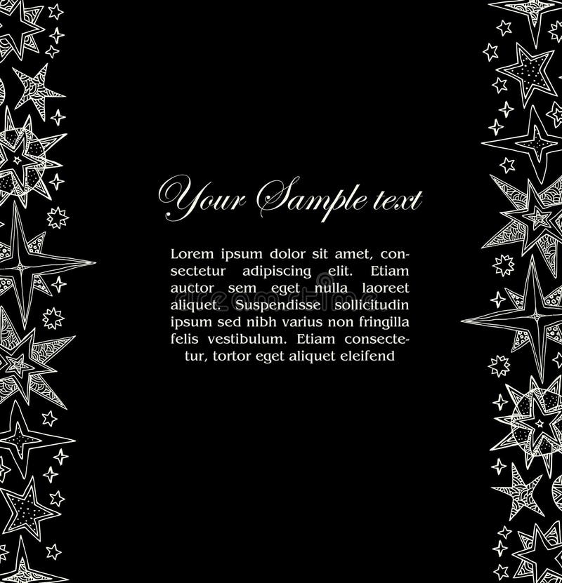 Fantasy starry border stock vector. Illustration of flyer - 47760826