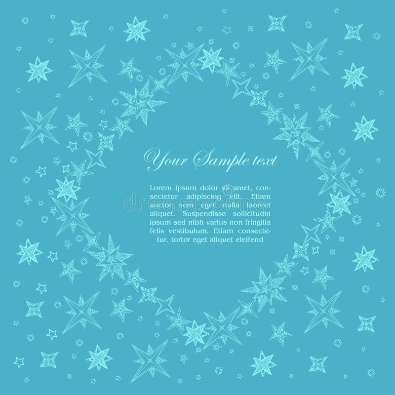 Starry border stock vector. Illustration of abstract, winter - 320318