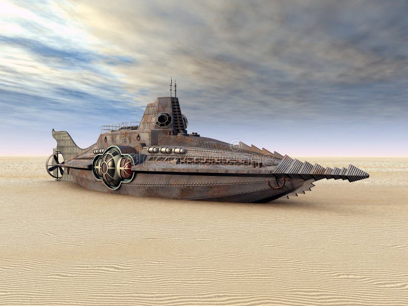 Fantasy Submarine stock illustration. Illustration of boat - 43669695