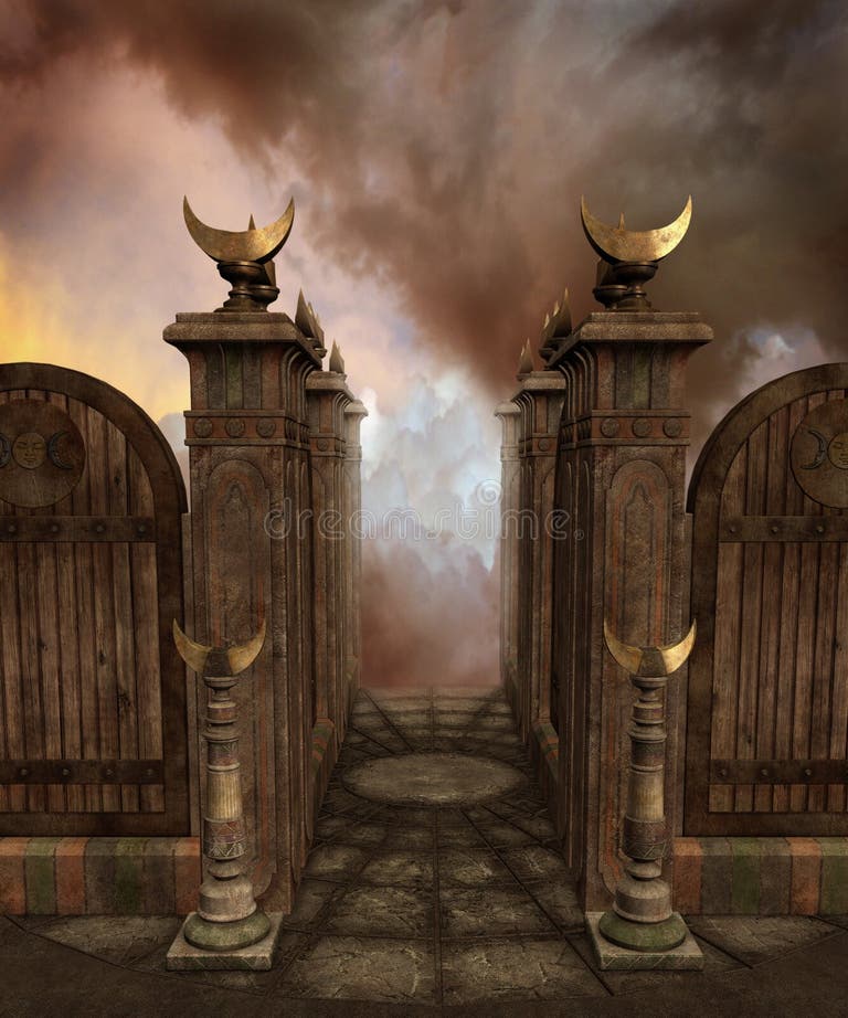Fantasy Wooden Gate Stock Illustrations – 1,855 Fantasy Wooden Gate ...