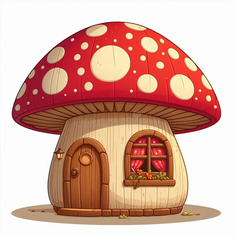 Fantasy Toadstool Home stock illustration. Illustration of small ...