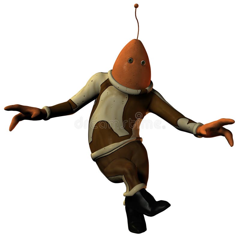 Fantasy Toon Alien stock illustration. Illustration of space - 40729865