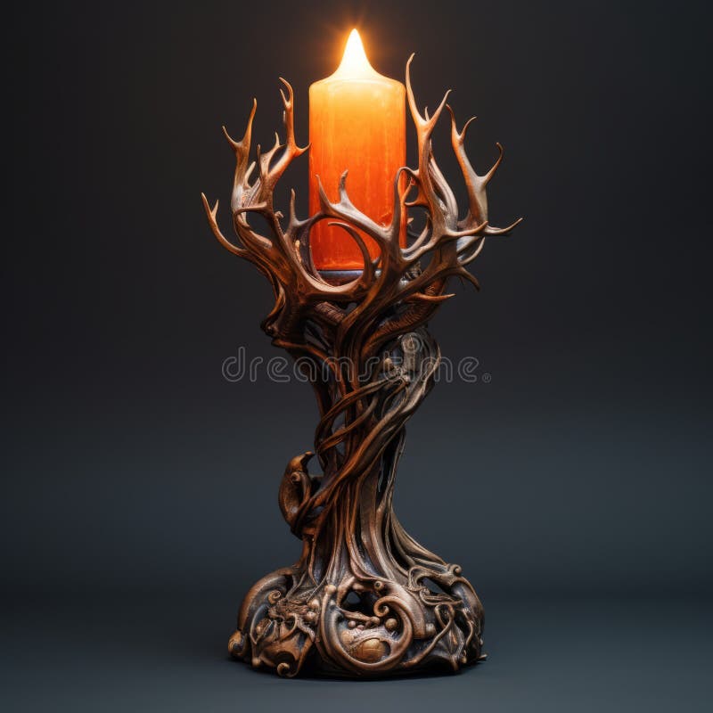 Fantasy Tree Candle Holder: Hyper-detailed, Mysterious and Mythological ...