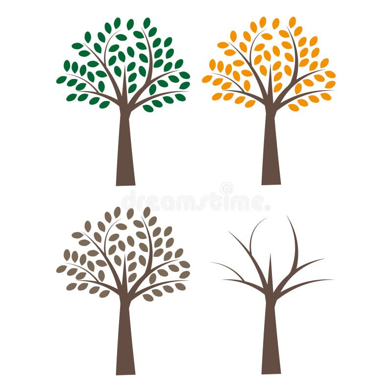 Fantasy Tree. Organic Concept. Tree for Concept Design. Vector ...