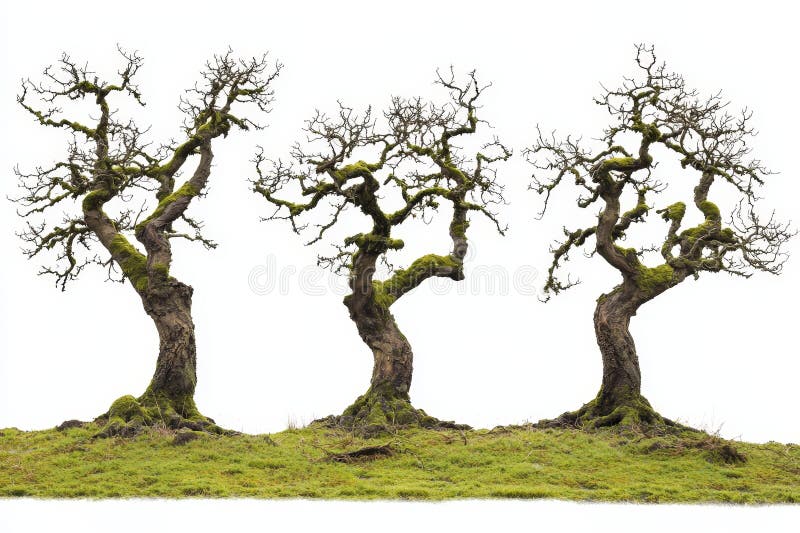 Fantasy Trees, Giant Epic World Trees Stock Illustration - Illustration ...