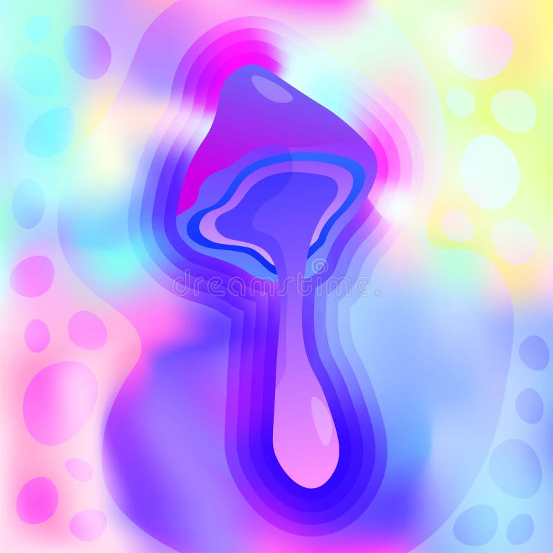 Fantasy Trippy Hallucinogen Magic Purple Mushroom , Vector Cartoon Icon ... Fantasy Trippy Hallucinogen Magic Purple Mushroom , Vector Cartoon Icon ...