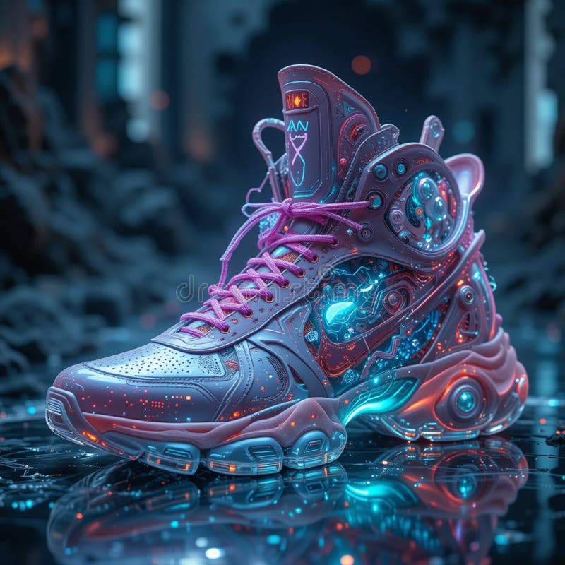 Fantasy Unique Shoes or Sneakers. Futuristic Fantasy Shoes or Sneakers ...