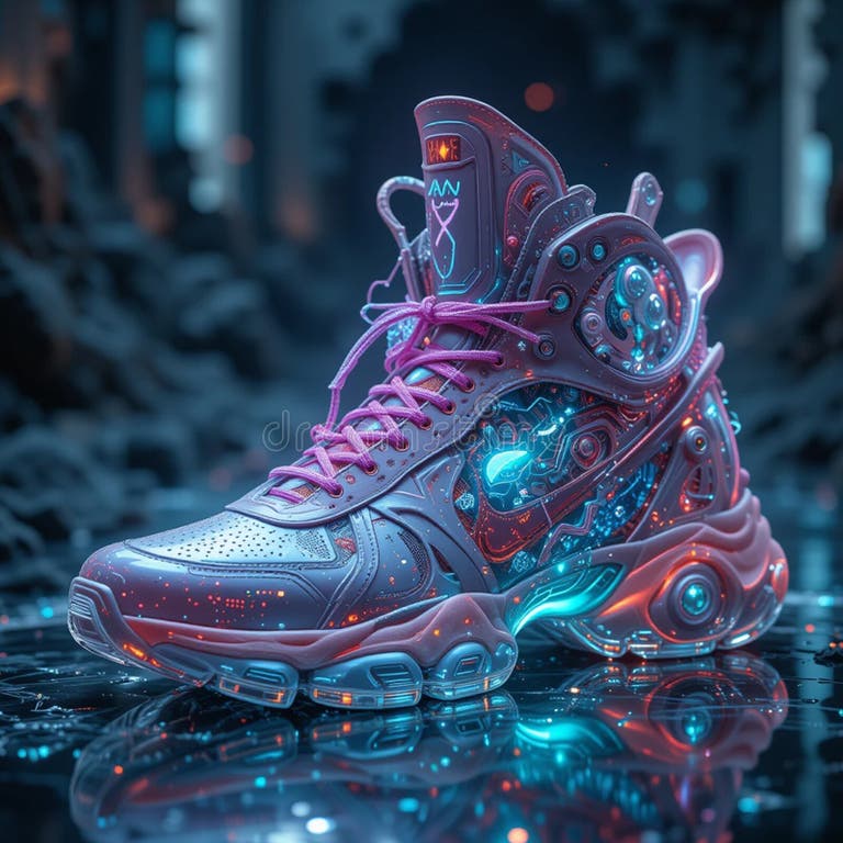 Fantasy Unique Shoes or Sneakers. Futuristic Fantasy Shoes or Sneakers ...