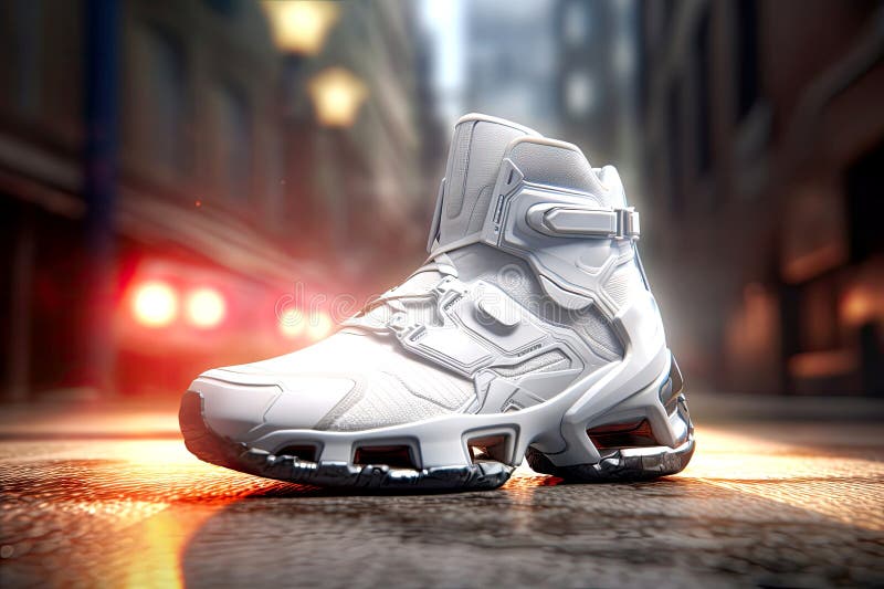 Fantasy Unique Shoes or Sneakers Stock Illustration - Illustration of ...