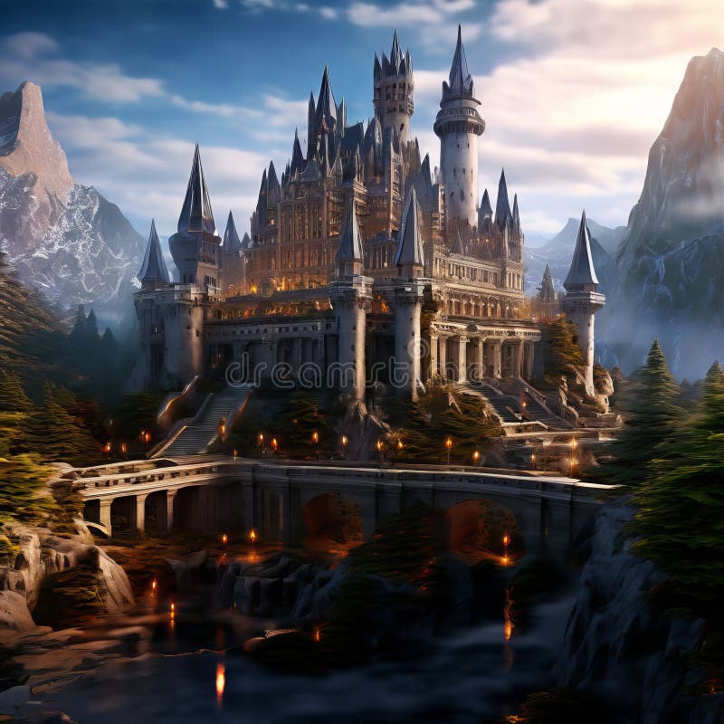 Fantasy University an Enchanting Portrayal of the University a Stock ...