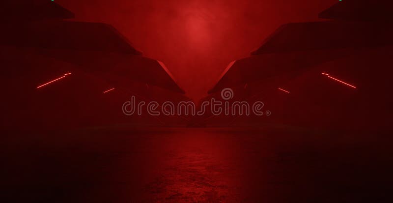 Fantasy Unknown Red Corridor Illustration Banner Background Wallpaper ...