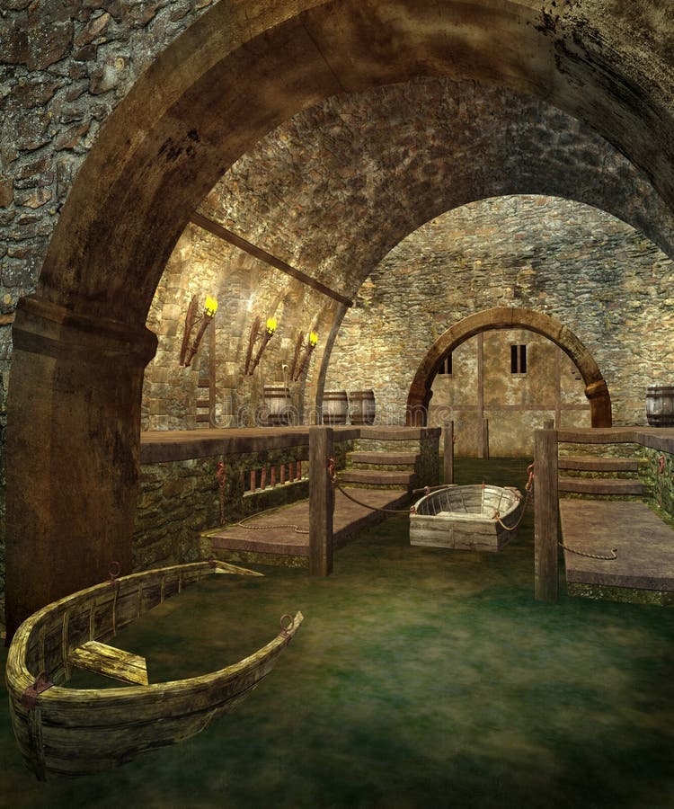 Fantasy vault 1 stock illustration. Illustration of vault - 13461405