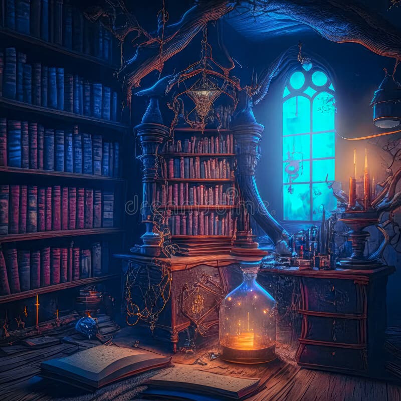 2,083 Ai Fantasy Library Stock Photos - Free & Royalty-Free Stock ...