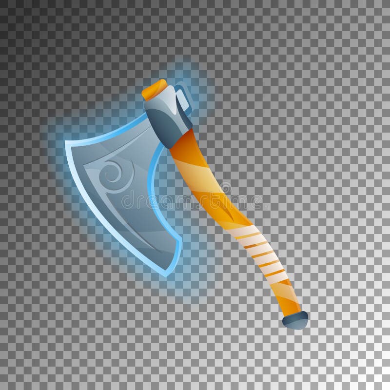 Fantasy Warrior Axe Game Element Stock Vector - Illustration of blade ...