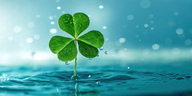 Fantasy Water Clover, Clover Formed from Water, Water-inspired Clover ...