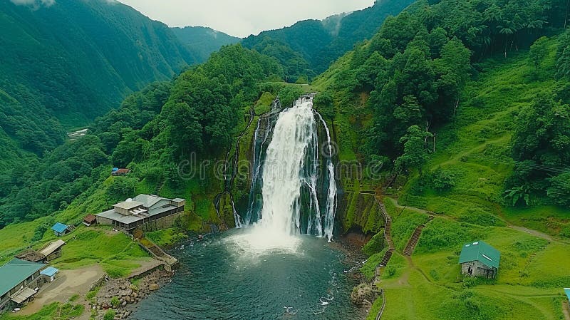Fantasy Waterfalls, Where Water Forms Strange Figures and Creates an ...